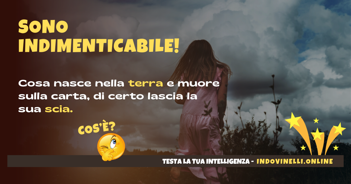 Sono Indimenticabile! - Indovinelli Online